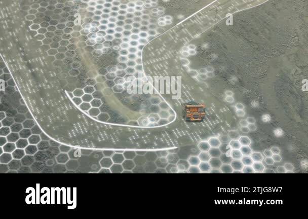 Visualization of the temporary coal mining industry. The modern quarry ...