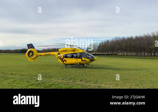 November 9, 2022. Munich. Germany. Riemer Park. ADAC Luftrettung rescue ...