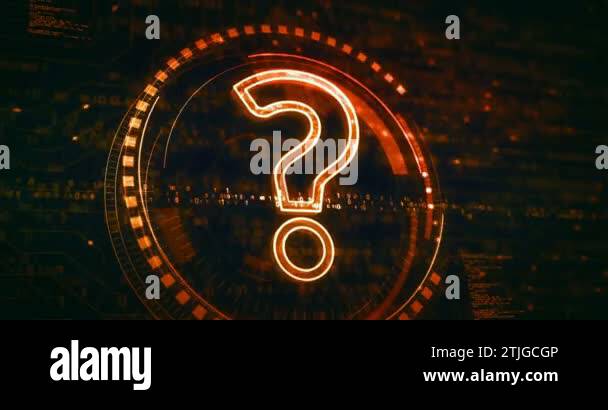 Question mark, search, quest, faq, idea and help symbol digital concept ...