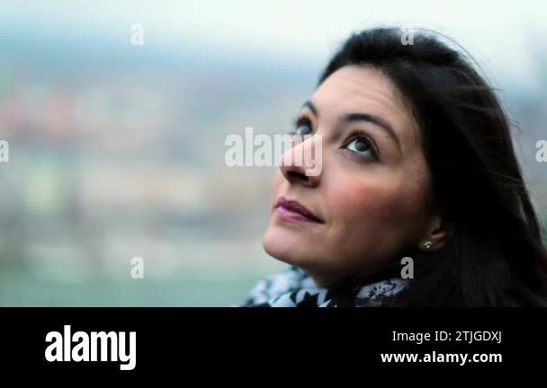 Woman face looking up Stock Videos & Footage - HD and 4K Video Clips ...