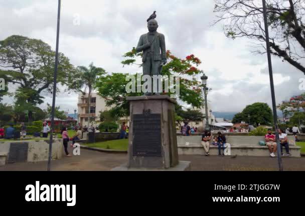 San Jose, Costa Rica - June 2022: Braulio Carrillo Colina statue, in ...