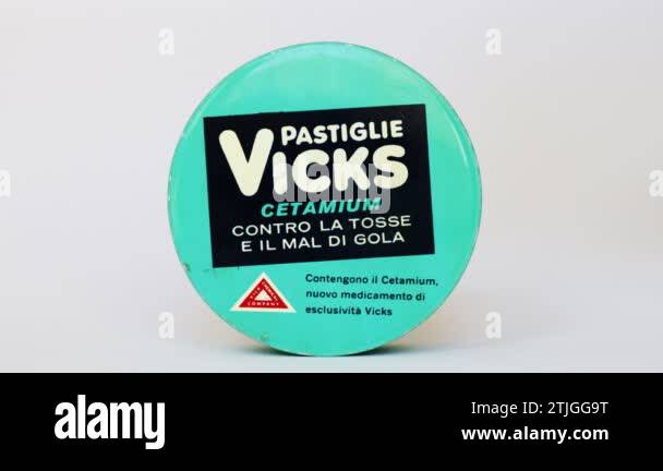 Rome, Italy February 26, 2022: Vintage 1960s VICKS Cetamium Tablets ...