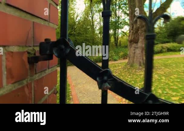 Metal garden gate Stock Videos & Footage - HD and 4K Video Clips - Alamy