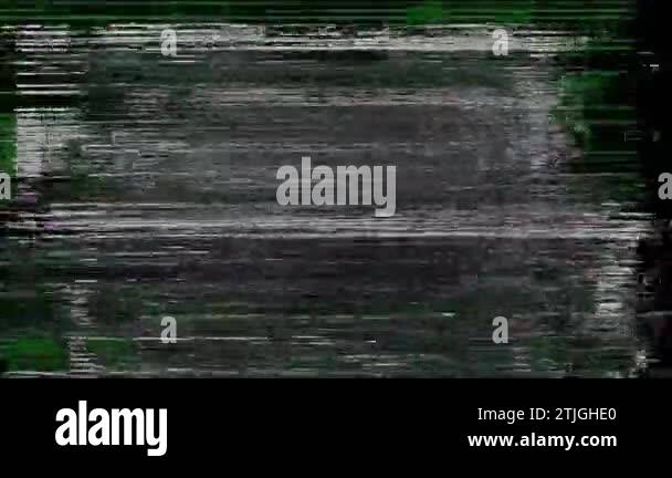 VHS Glitches Analog Abstract Digital Animation. Old TV. Glitch Error ...