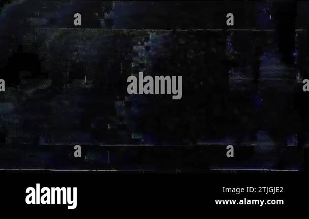 VHS Glitches Analog Abstract Digital Animation. Old TV. Glitch Error ...