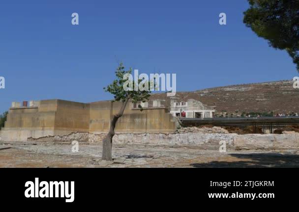 The world famous Knossos Palace of King Minos where, according to ...
