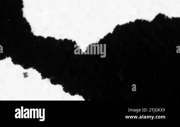Ink Drops Transition on Black Background FullHD Footage Ink Footage ...