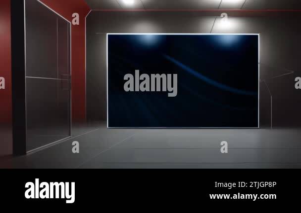 Cutting-Edge TV Studio Presentation: 3D Virtual Set Background Loop Stock Video Footage - Alamy