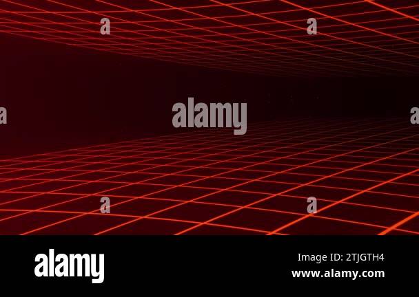 Red abstract lines geometric background. Data stream. Movement effect ...