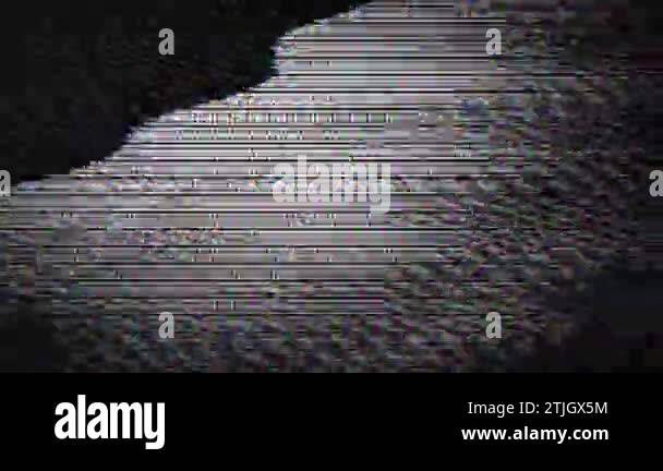 Noisy dynamic cyberpunk bad tv effect, psychedelic iridescent ...
