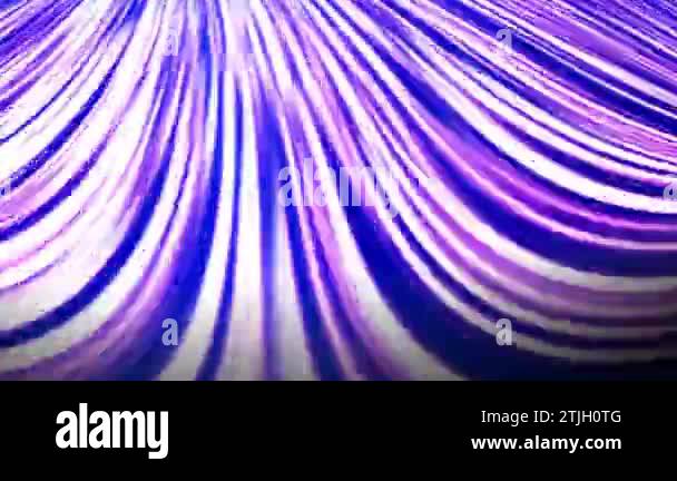 Purple, blue and white striped abstract swoosh animation on a fast ...