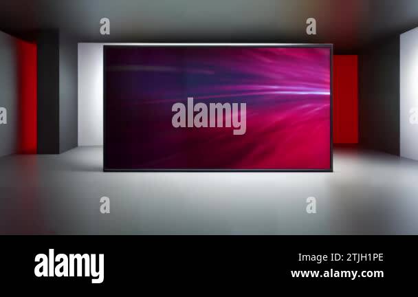 Immersive Virtual TV Studio Background Loop for Seamless News Updates ...