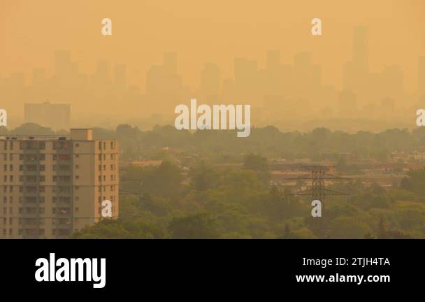 Smoke from Alberta and British Columbia burning wildfires creates hazy ...