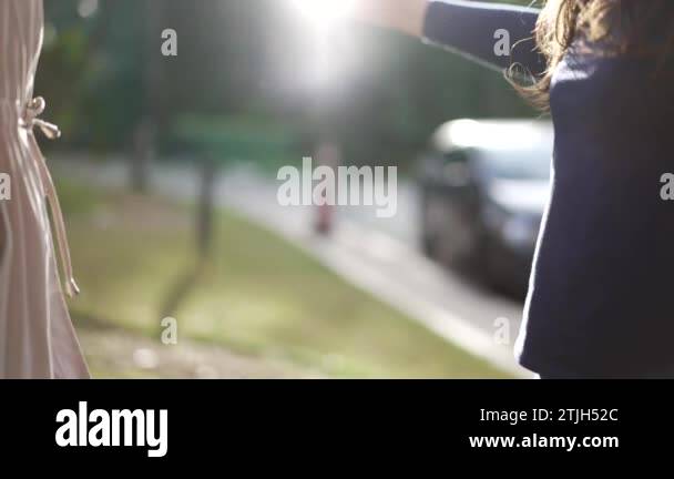 Two best friends reunion. Female friendship hug and embrace. Friends ...