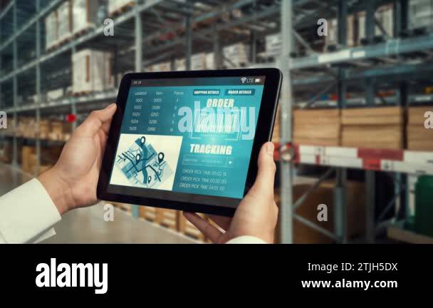 Warehouse management deft software in computer for real time monitoring ...