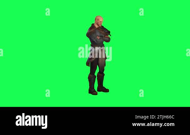 3d people in chroma key background isolated Theater actor man talking ...