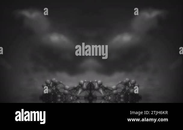 Abstract molecular connections. 4K UHD animation rendered at 16-bit ...