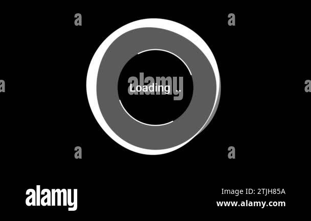 Loading Circle Animation Download Progress Preloader Web Design Template Interface Upload