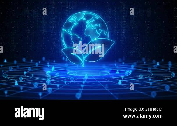 Environment Text Future Digital Technology Ai Cyber Space deep learning Background. Ecology ...