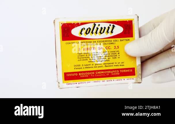 Rome, Italy February 18, 2022: Vintage 1940s COLIVIT with Bacterial ...