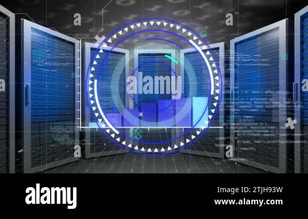 Animation of scope scanning and data processing over computer servers ...