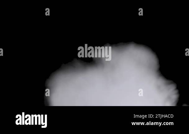 Smoke or vapor explosion with Alpha channel. Realistic clouds rise up ...