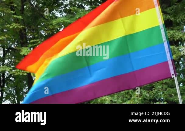 Lgbt flag waving Stock Videos & Footage - HD and 4K Video Clips - Alamy