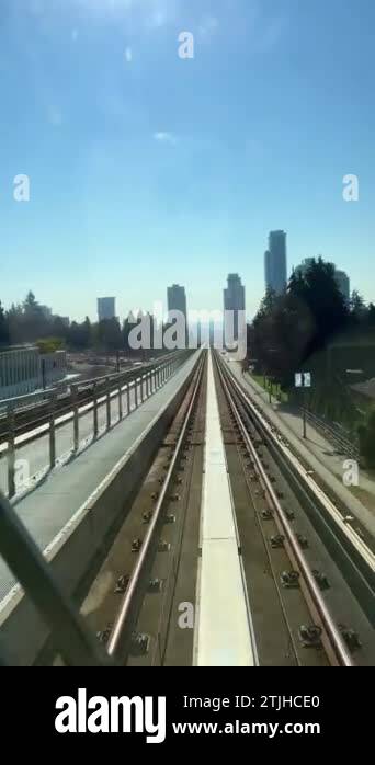 time-lapse vancouver skytrain The distance between two stops shooting ...