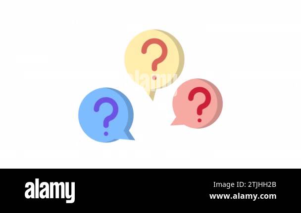 Question Mark, Questions and FAQ animated icon on transparent ...