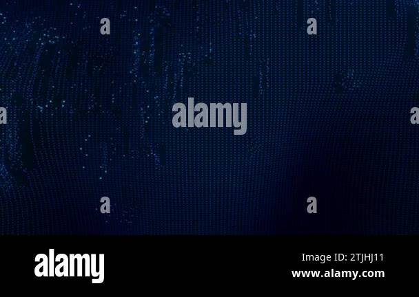 Blue digital data floating in three dimension space 4k background ...