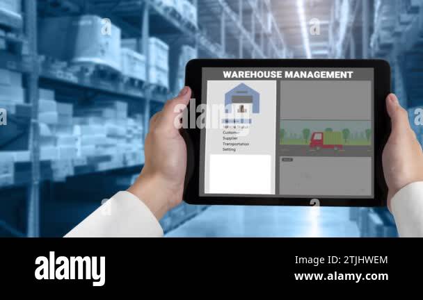 Warehouse management deft software in computer for real time monitoring ...