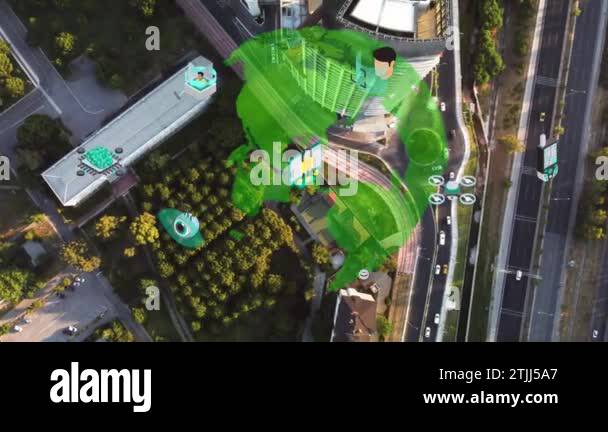 Smart city IOT internet of thing ICT digital technology futuristic ...