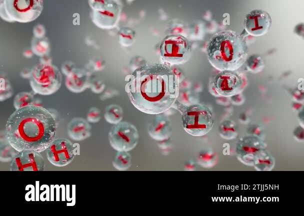 H2o molecules 3d Stock Videos & Footage - HD and 4K Video Clips - Alamy