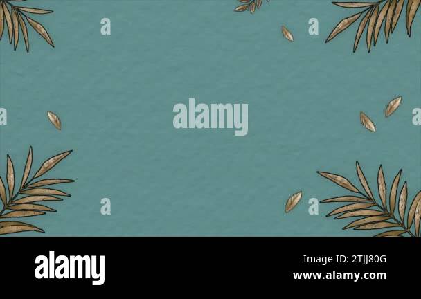 Backgrounds. Gilded Paper Plants with Stop Motion Effect. (It can also ...