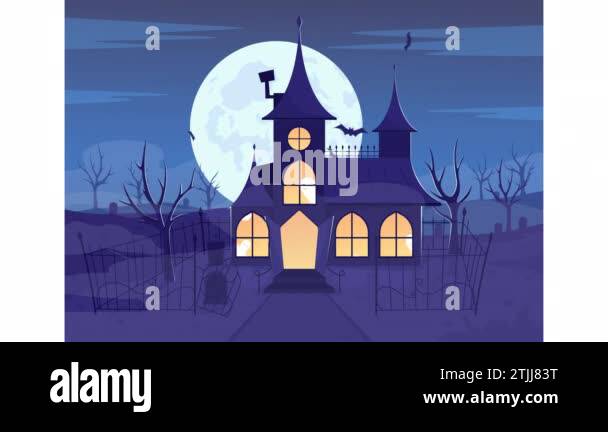 Gothic house illustration Stock Videos & Footage - HD and 4K Video ...