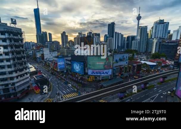 KUALA LUMPUR, MALAYSIA - Sept 12, 2022: 4k UHD time-lapse footage of ...