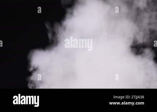 Realistic smoke or vapor clouds rise up, use in composite and video ...