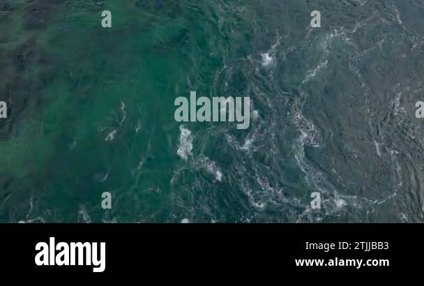 Overhead View Of Open Ocean Tidal Waves In The Northern Norwegian Sea ...