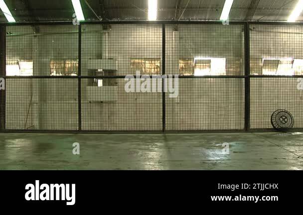 Inmate Walking Along a Corridor inside Olmos Maximum Security Prison in ...