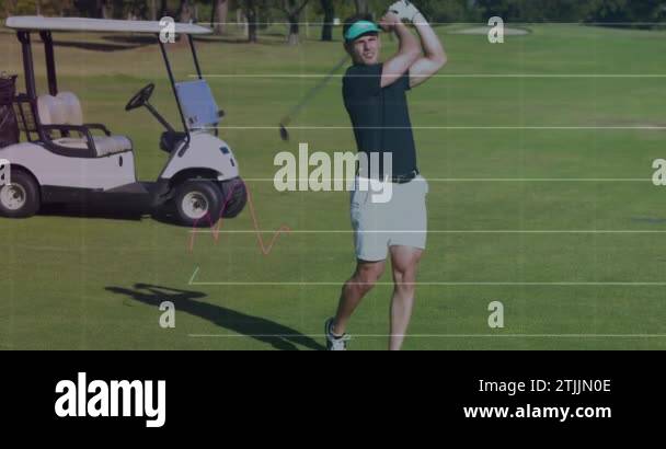 Animation of graphs, caucasian player angry on missing shot throwing ...