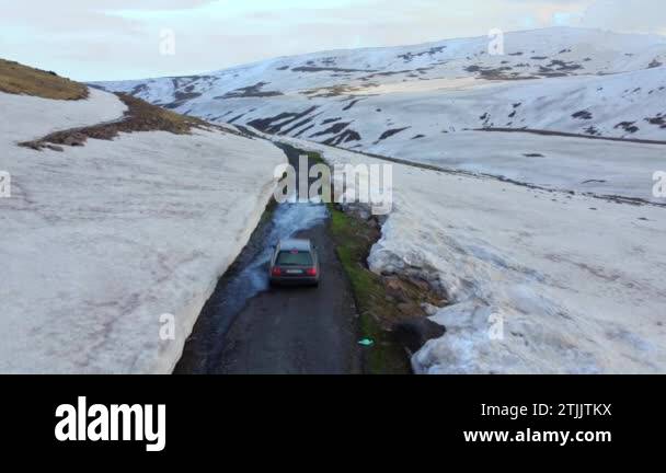 Armenia, Yerevan - June 2, 2023: tourists by car climbed high into ...