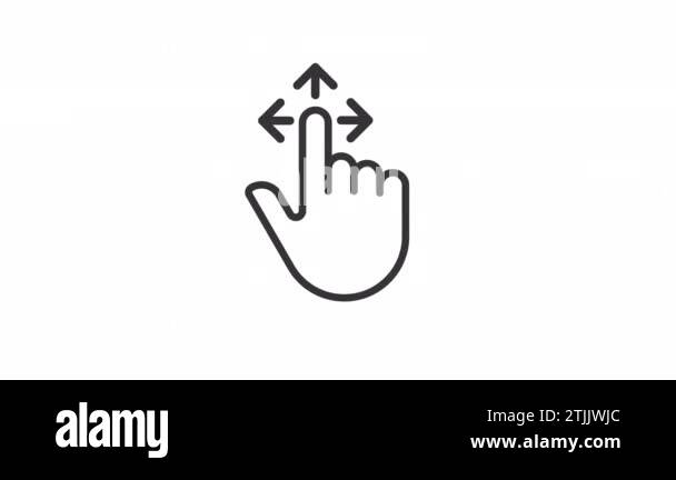 Animated drag linear icon. Tap and pull image. Touchscreen control ... Animated drag linear icon. Tap and pull image. Touchscreen control ...