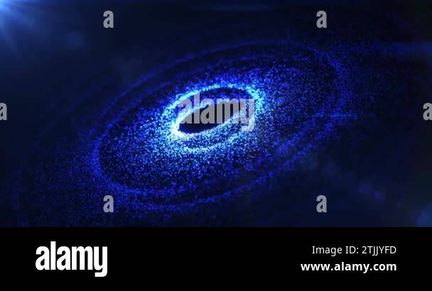 Rotation of the spiral galaxy from particles, flight through outer ...