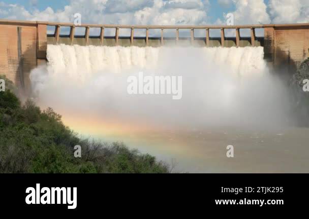 hydroelectric power station. a large hydroelectric power plant and a ...