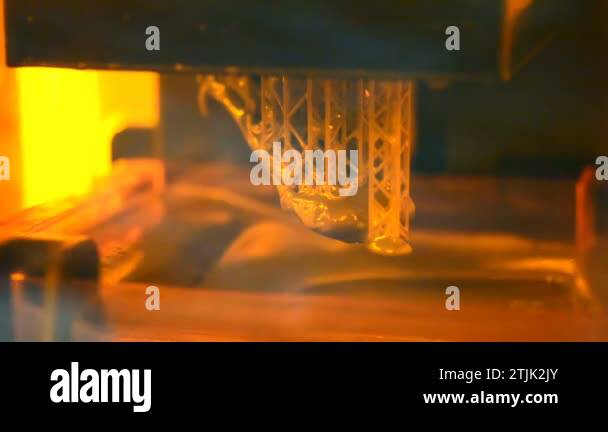 Stereolithography DPL 3d printer create detail and liquid drips ...