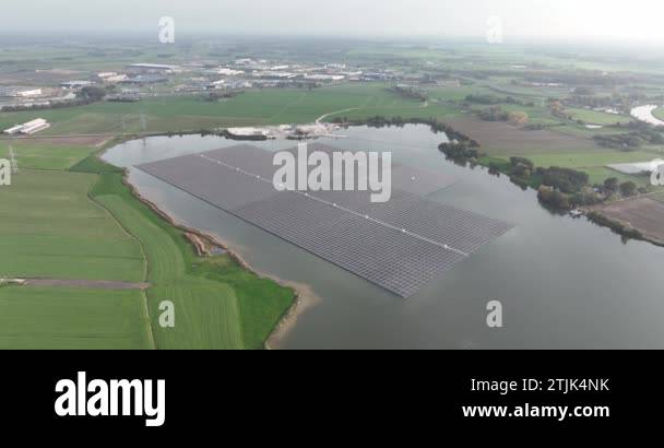 Largest floating solar park in Europe on a sand extraction lake ...