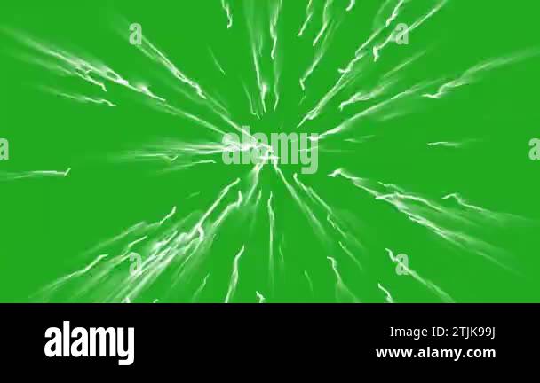 Lightning energy rays green screen motion graphics Stock Video Footage - Alamy