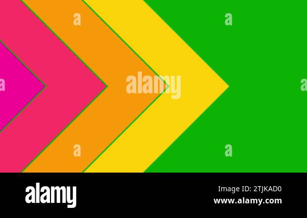 Animated color background from strips. Decorative multicolor arrows ...