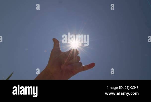 Man hands showing classic shaka Hawaii surfers greeting, love symbol ...