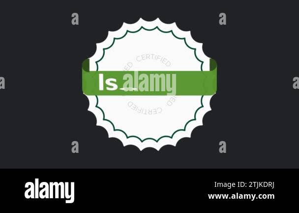 ISO 9001 certified sign. Environmental management system international standard approved stamp ...